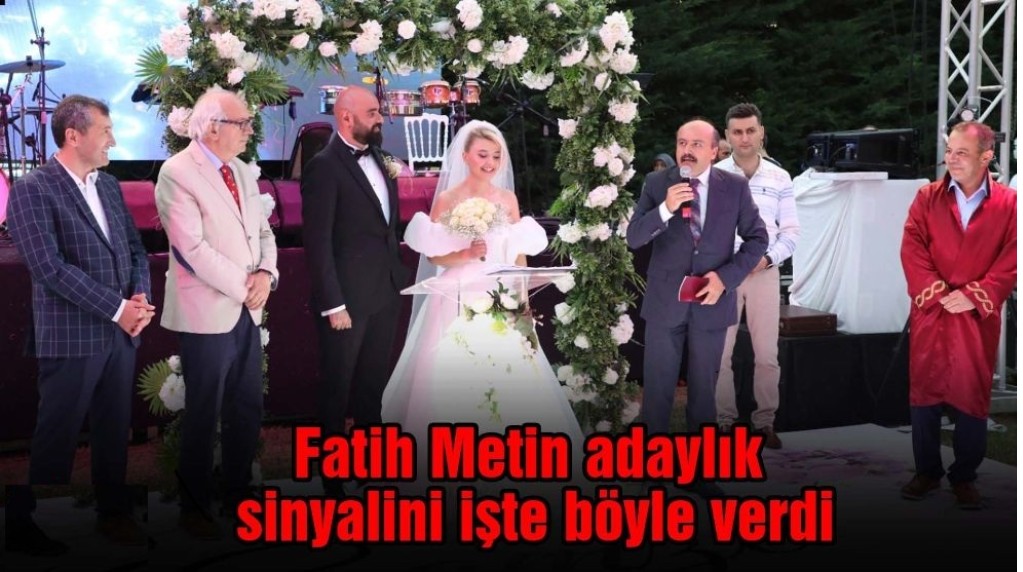 Fatih Metin adaylık sinyalini işte böyle verdi - bolununsesi Gazetesi